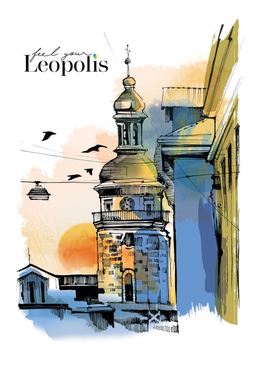 'Lviv' Poster, picture, metal print, paint by Libe Llula | Displate