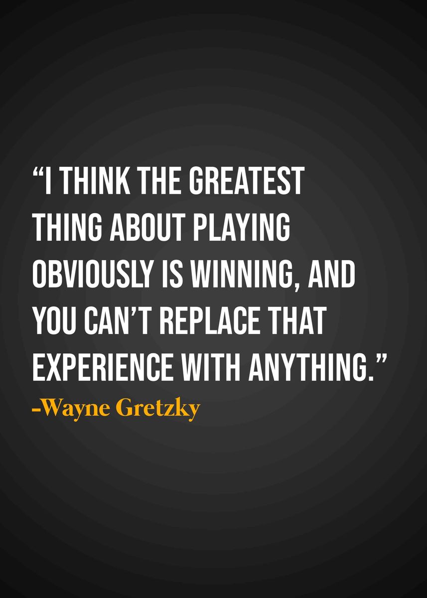 'Wayne Gretzky Quote ' Poster, picture, metal print, paint by KAGE ...