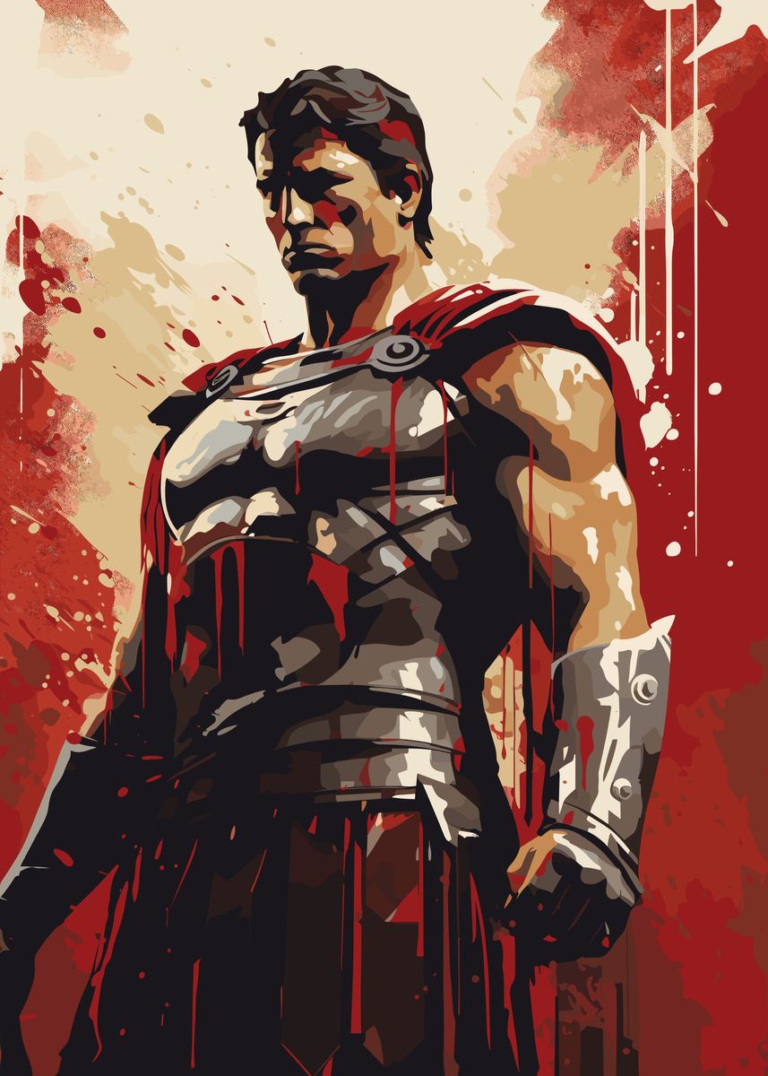 'Roman Gladiator' Poster, picture, metal print, paint by Mesh | Displate