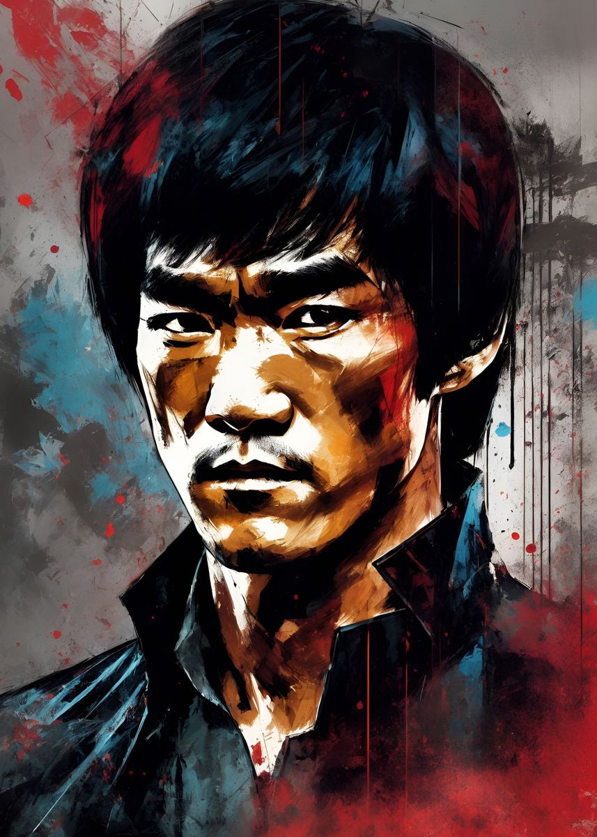 'Bruce' Poster, picture, metal print, paint by Yexart Design | Displate