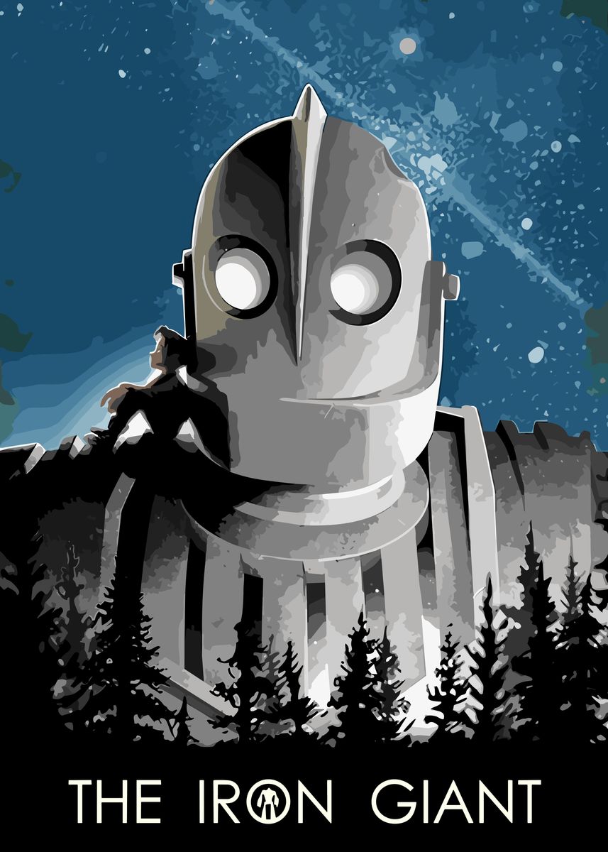 'iron giant' Poster, picture, metal print, paint by Ellia Devon | Displate