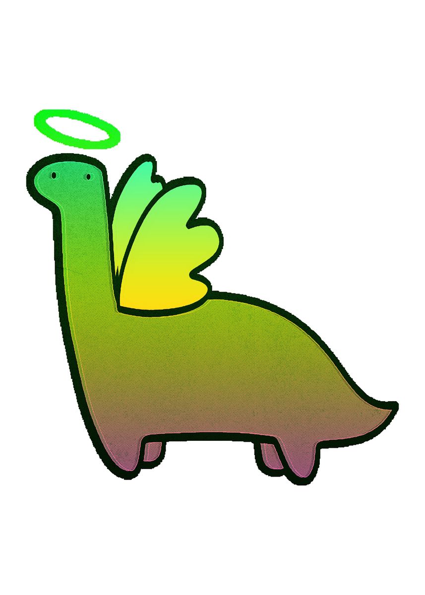 'Angel Dinosaurs' Poster, picture, metal print, paint by gredeon arme ...