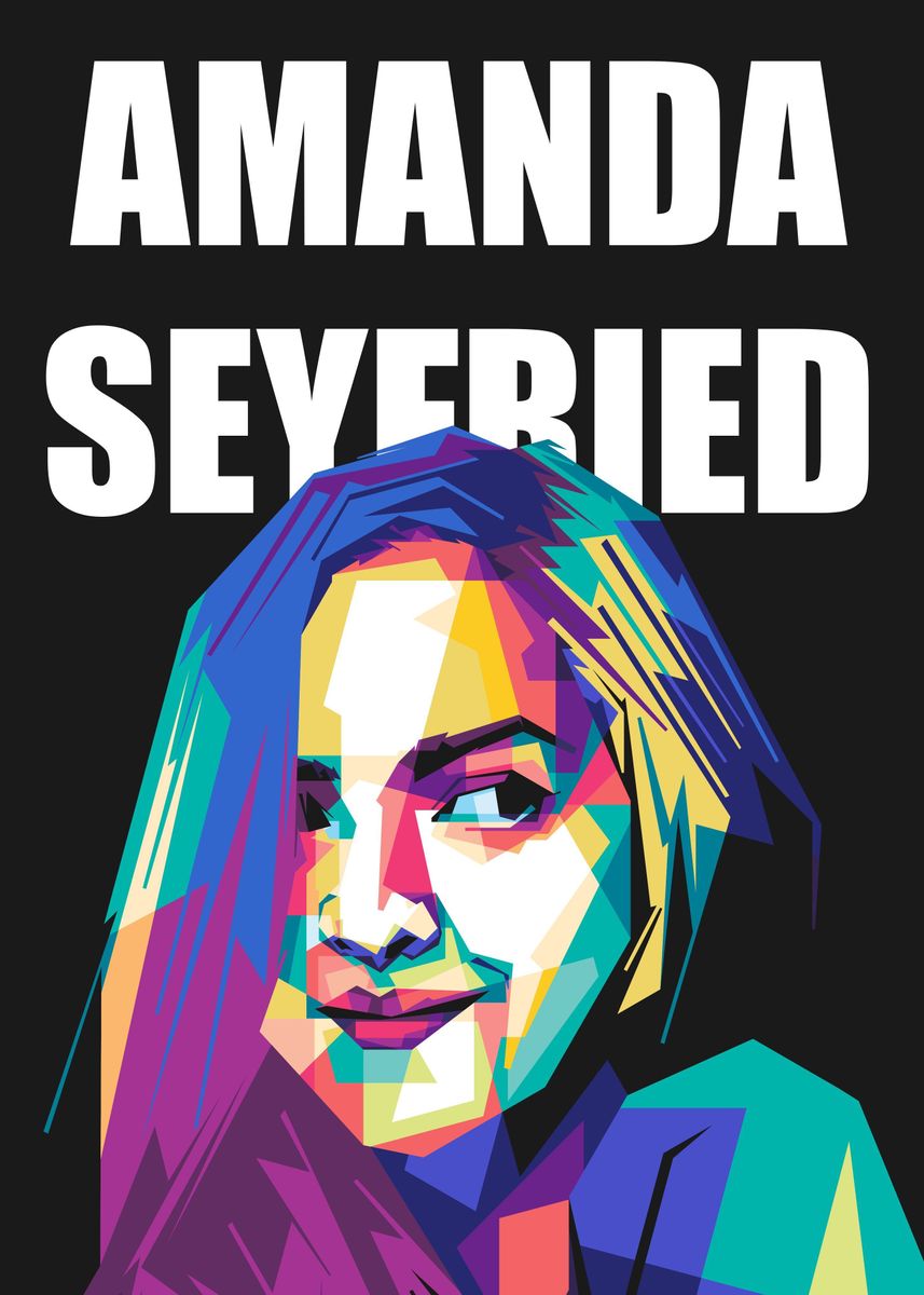 'Super Amanda' Poster, picture, metal print, paint by Asran Vektor ...