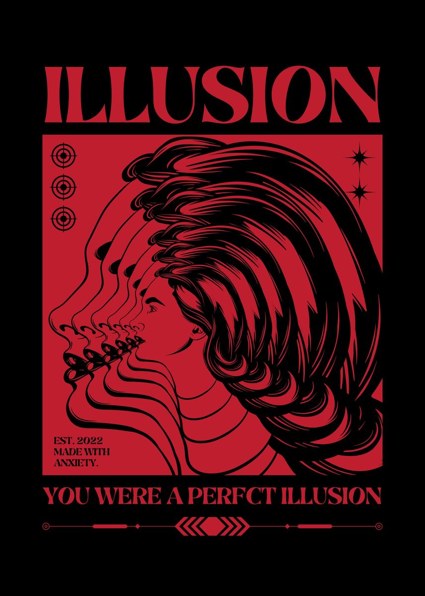 'illusion art' Poster by AL Store | Displate