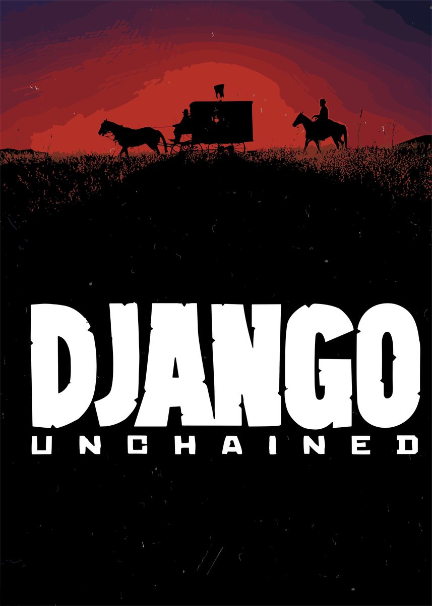 'DJANGO UNCHAINED COWBOY' Poster, picture, metal print, paint by Sakae ...