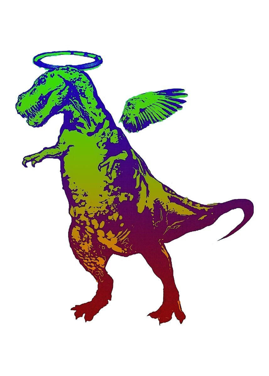 'Angel Dinosaurs' Poster, picture, metal print, paint by gredeon arme ...