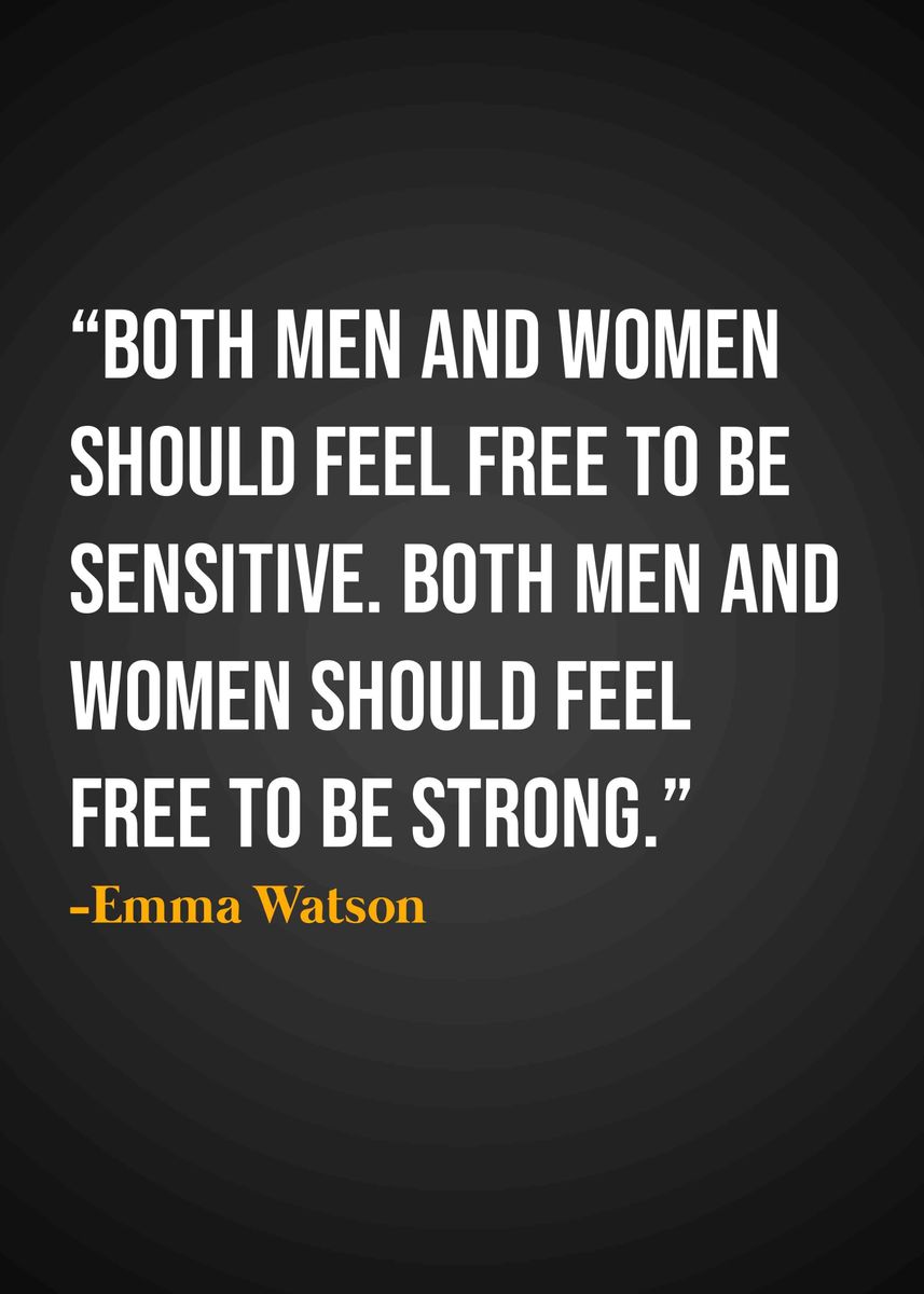 'Emma Watson Quote ' Poster, picture, metal print, paint by KAGE | Displate