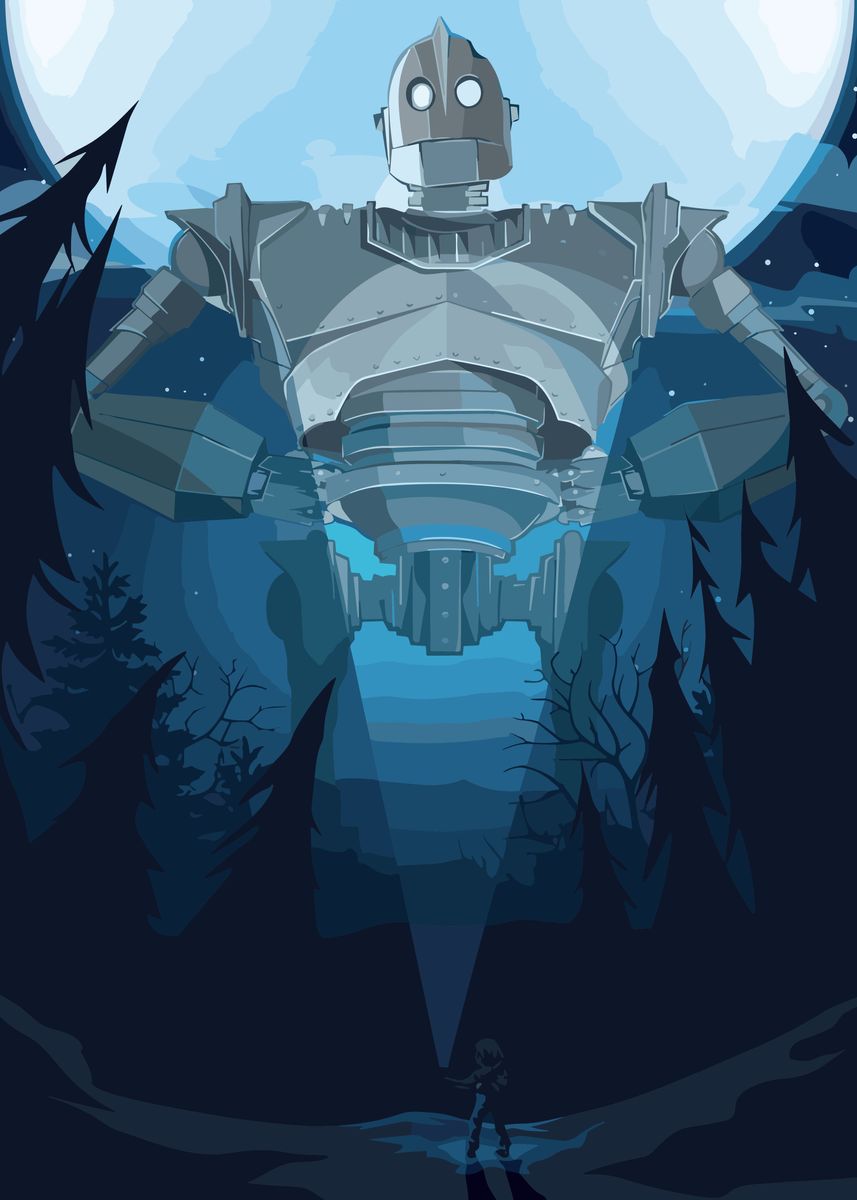 'iron giant' Poster, picture, metal print, paint by Samuel Barocoz ...