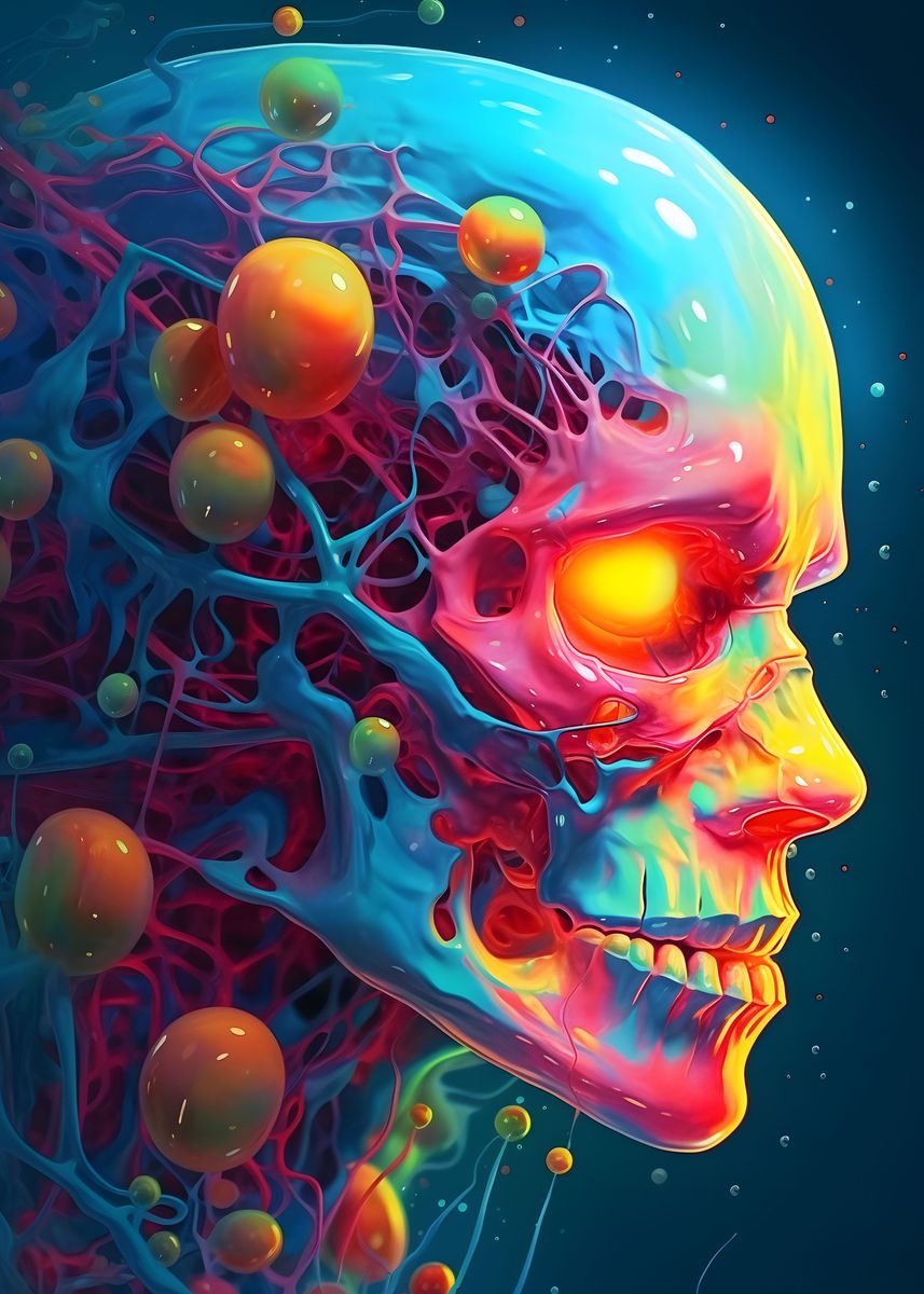 'Abyss' Poster, picture, metal print, paint by MaxoUniverse | Displate