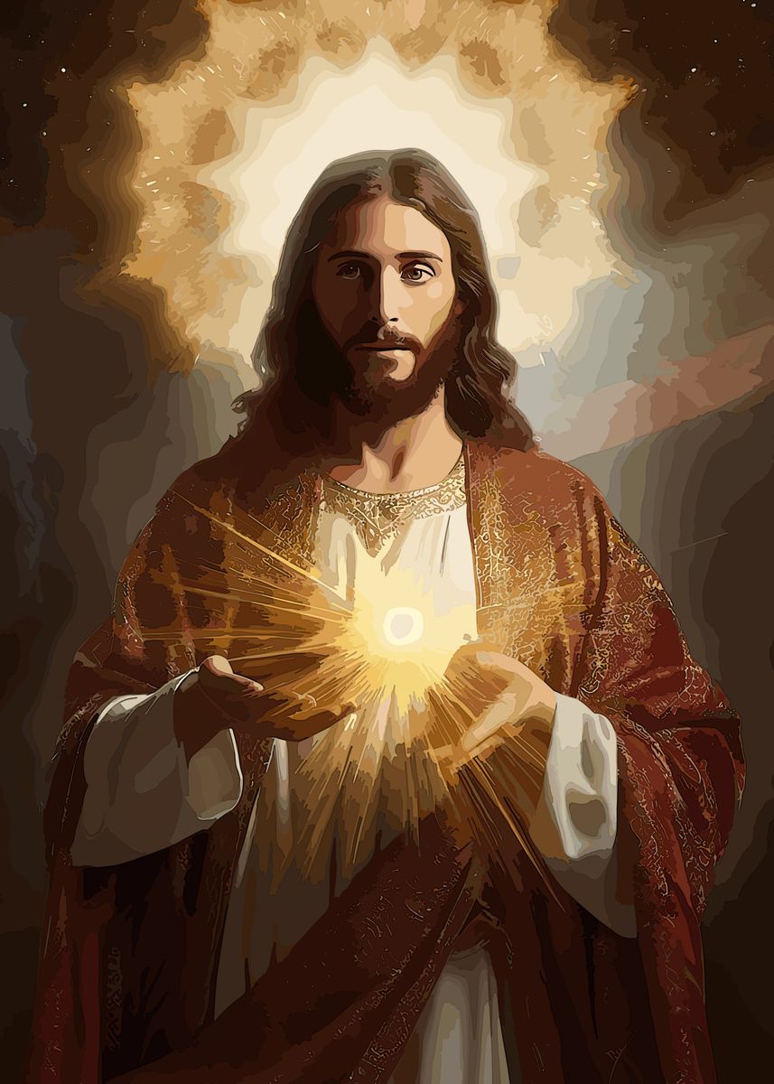 'Jesus Christ' Poster, picture, metal print, paint by Christos Kumar ...