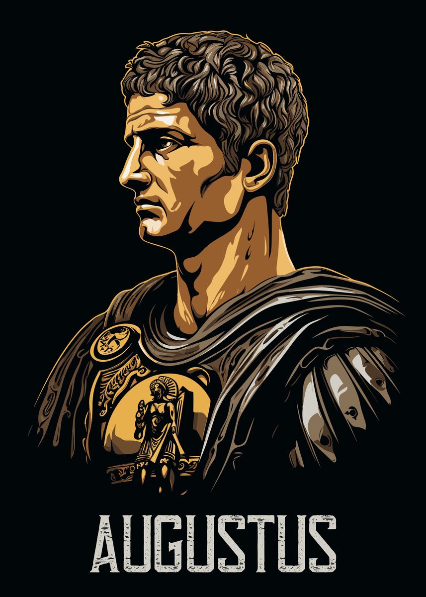 'Emperor Augustus Octavian' Poster, picture, metal print, paint by Mesh ...