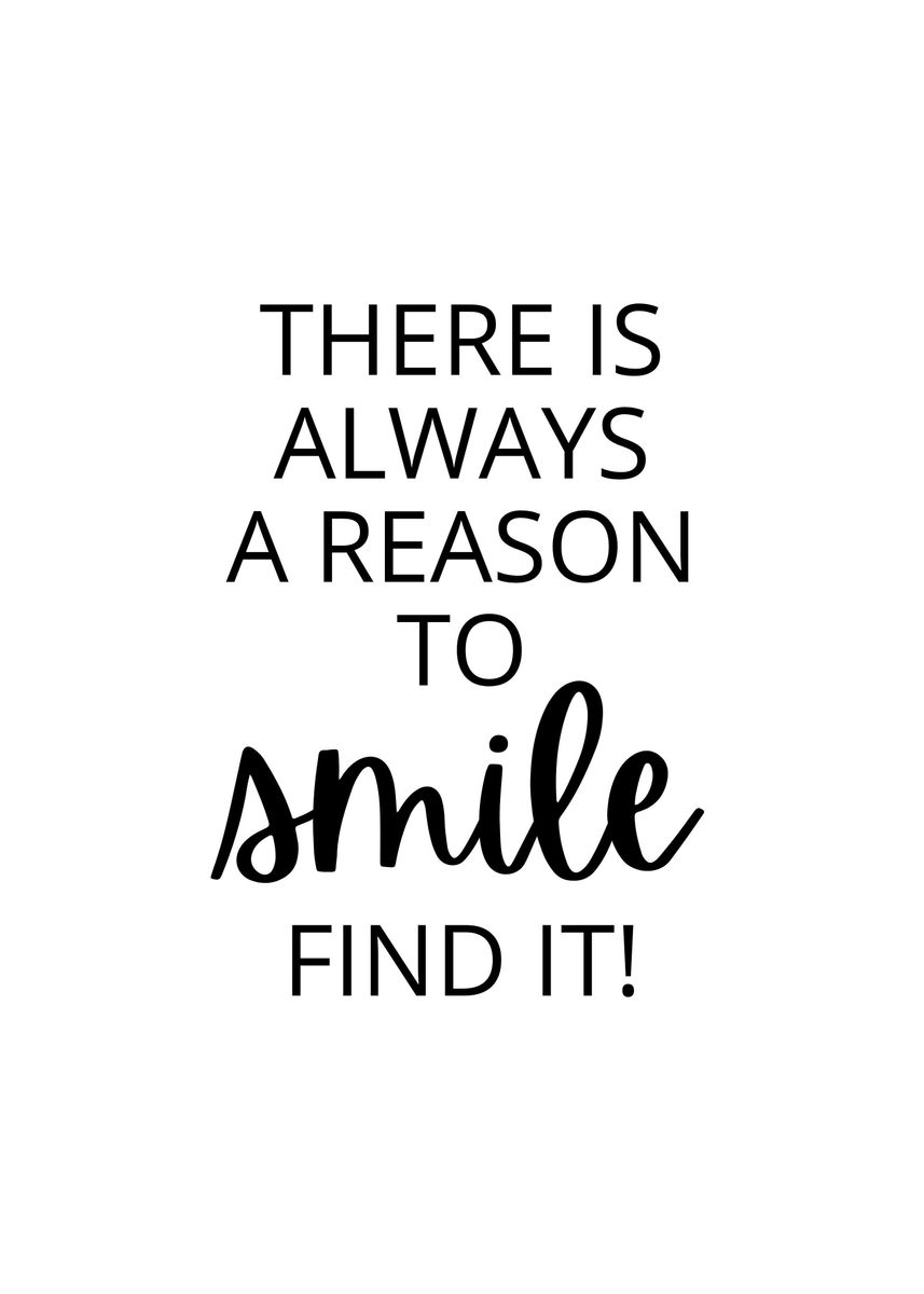 'Just smile' Poster, picture, metal print, paint by teehowa timlset ...