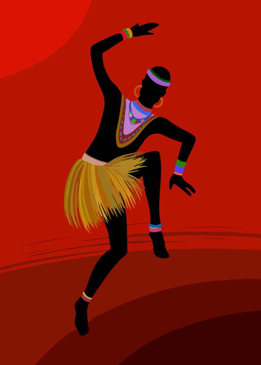 'Traditional dance africa' Poster by Jan flok Ethess | Displate