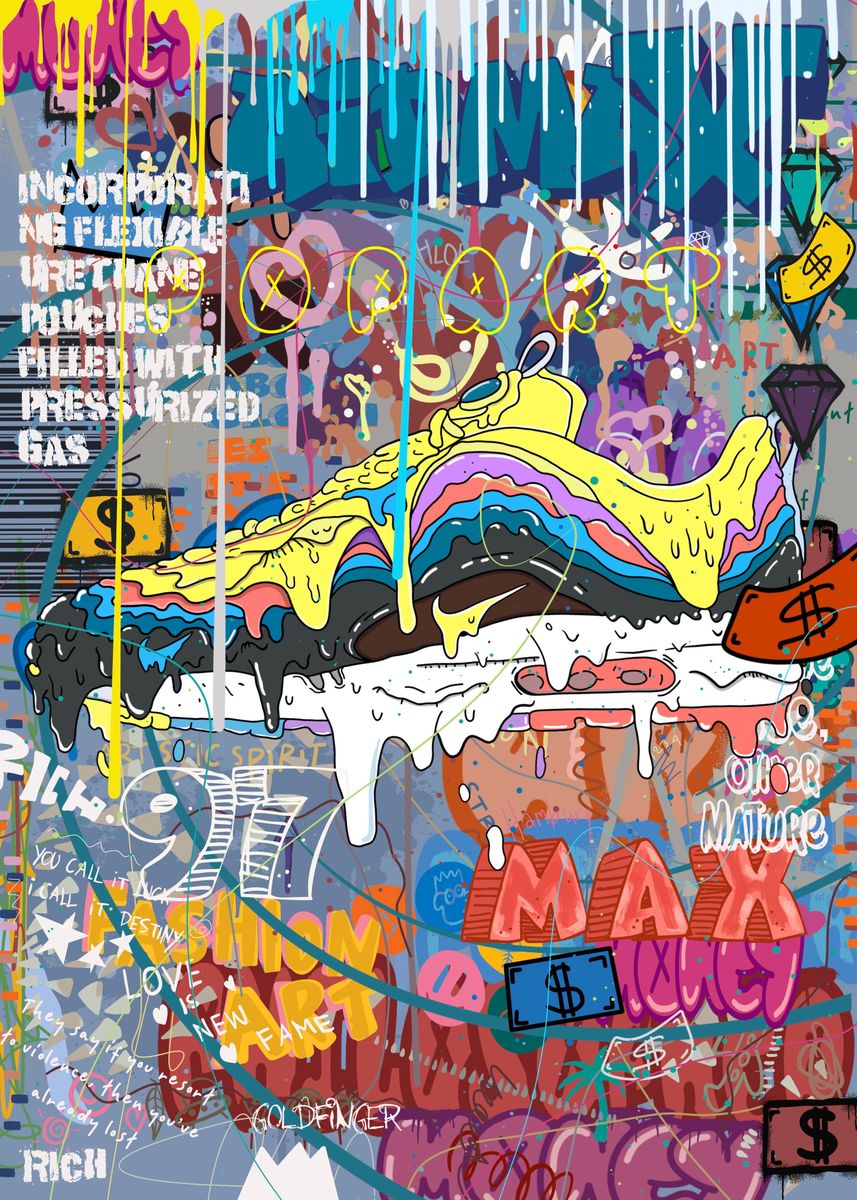 'Street art hype' Poster, picture, metal print, paint by Selja Cute ...