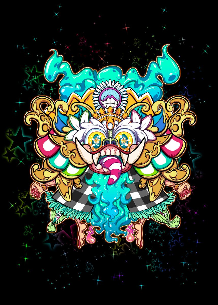 'Mythology Creature Barong' Poster by Tony Wilim | Displate