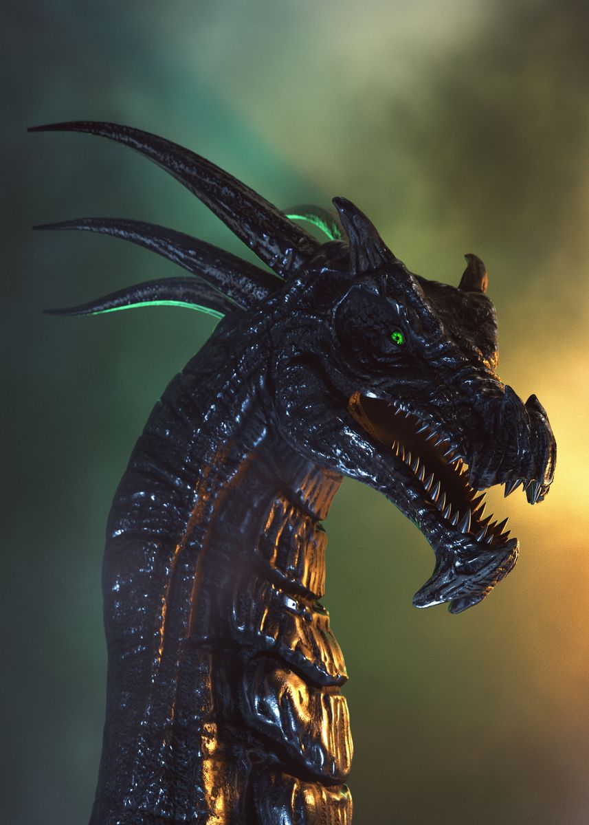 'Steel Dragon' Poster, picture, metal print, paint by Vassilis ...