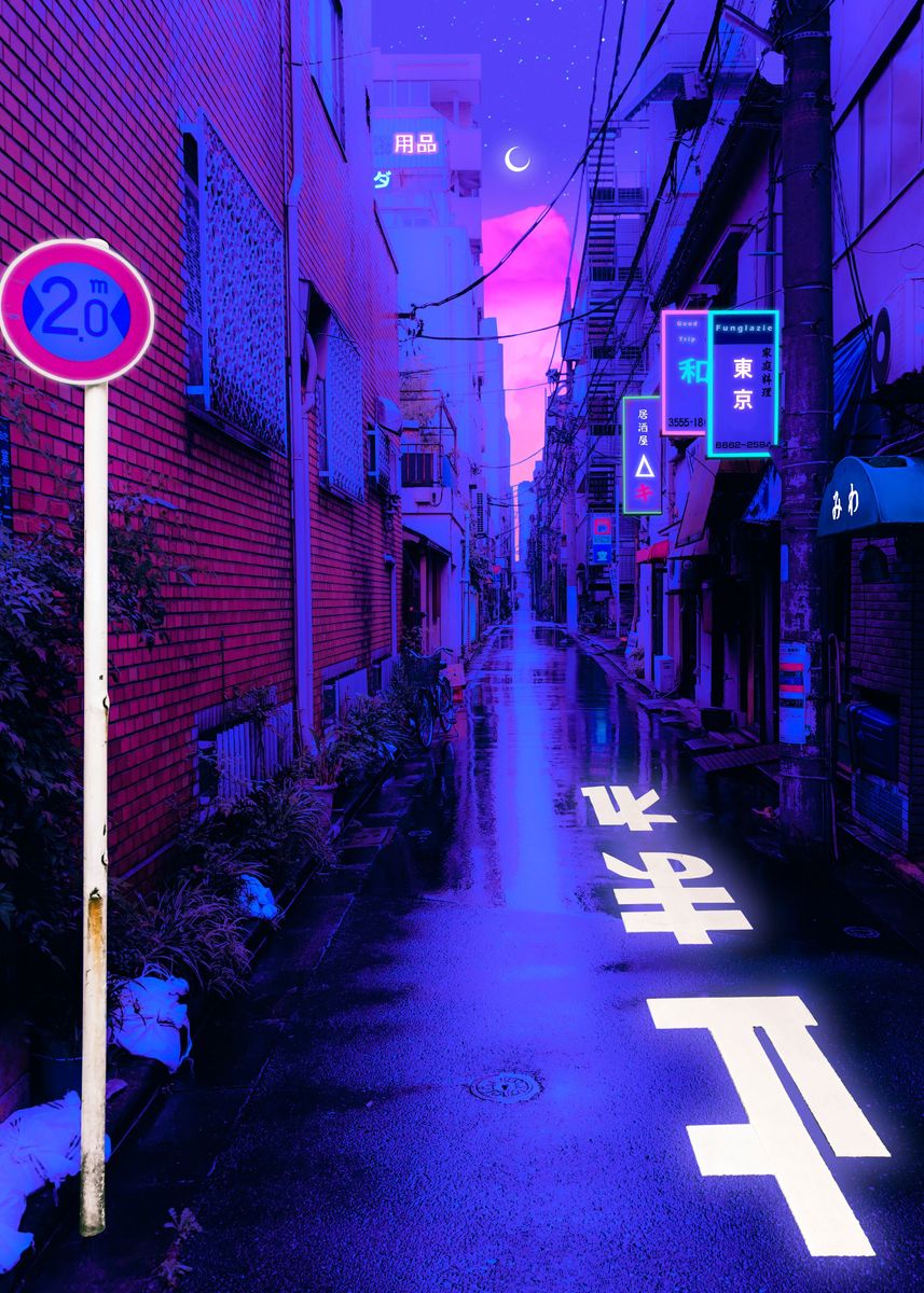 'Venom Night' Poster, picture, metal print, paint by Funglazie | Displate