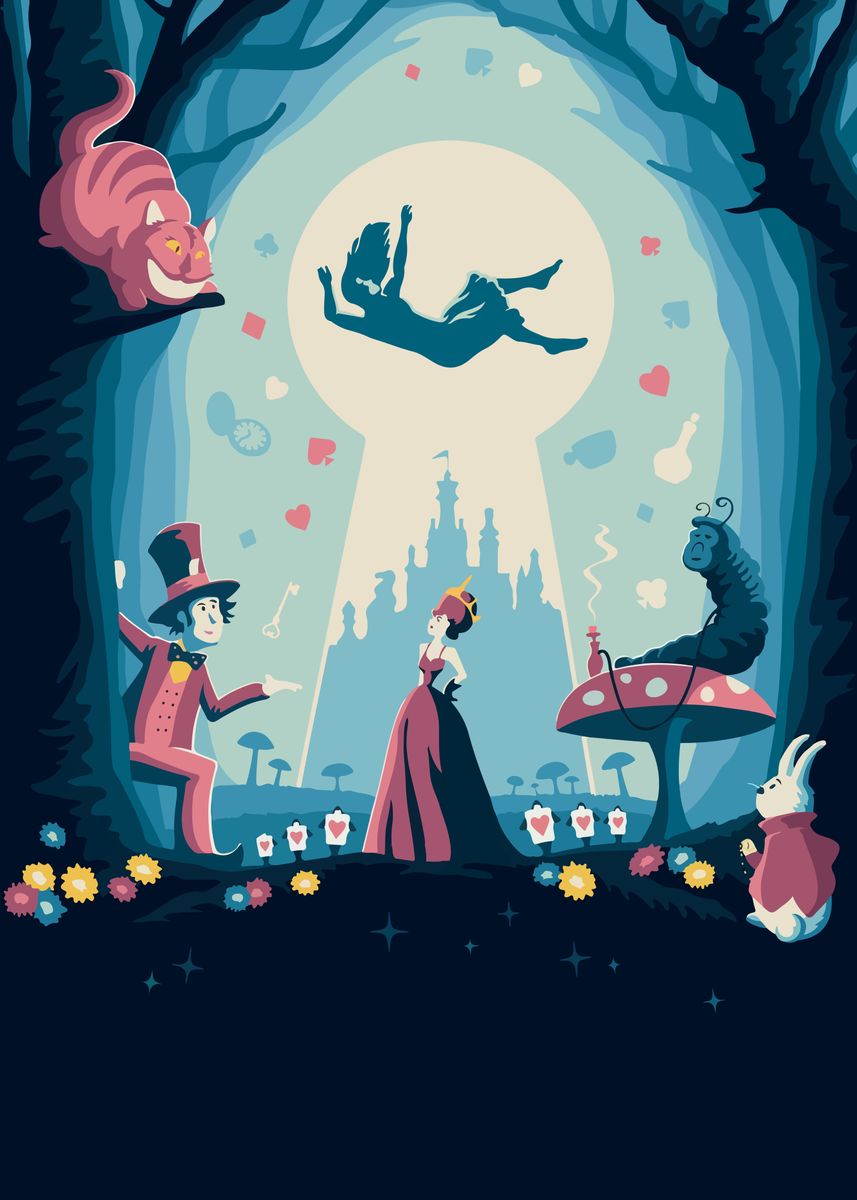 'Alice in magic land' Poster by sotto voce | Displate