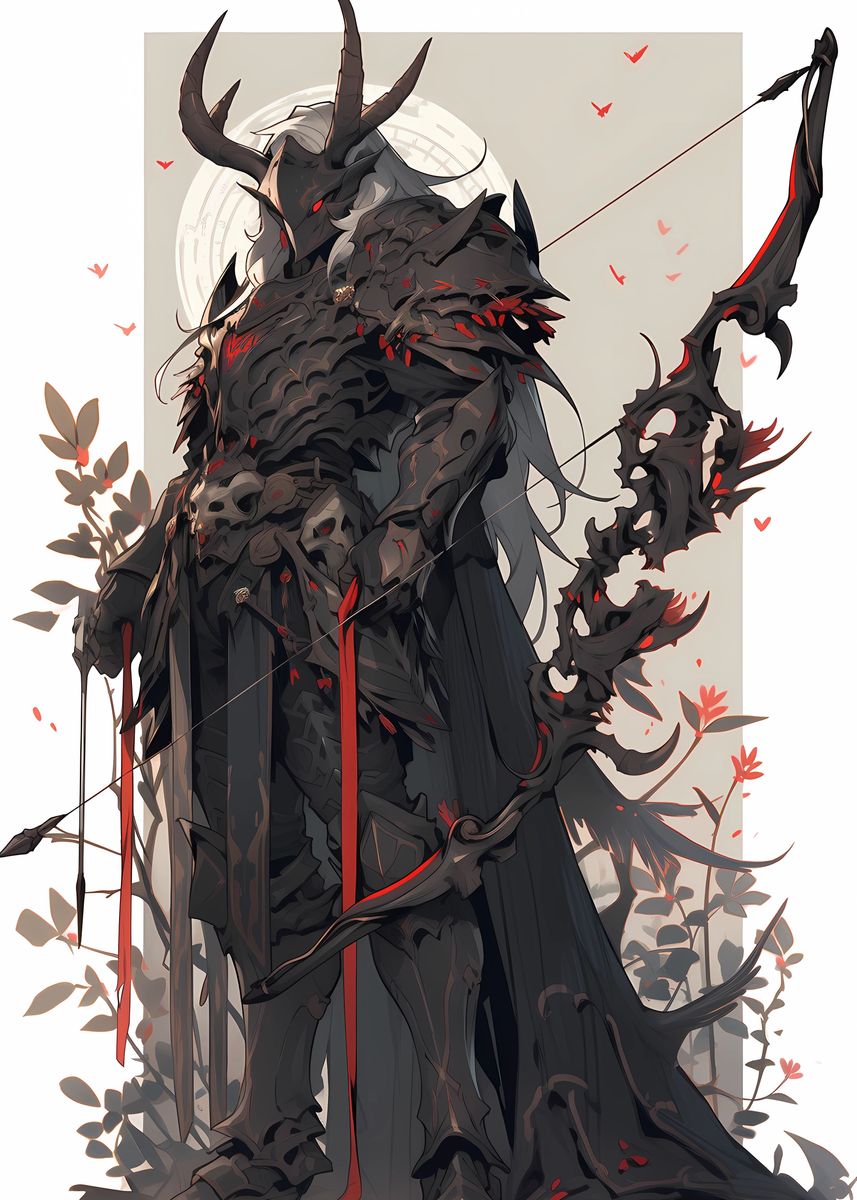 'Demon Archer' Poster, picture, metal print, paint by Joh Winston ...