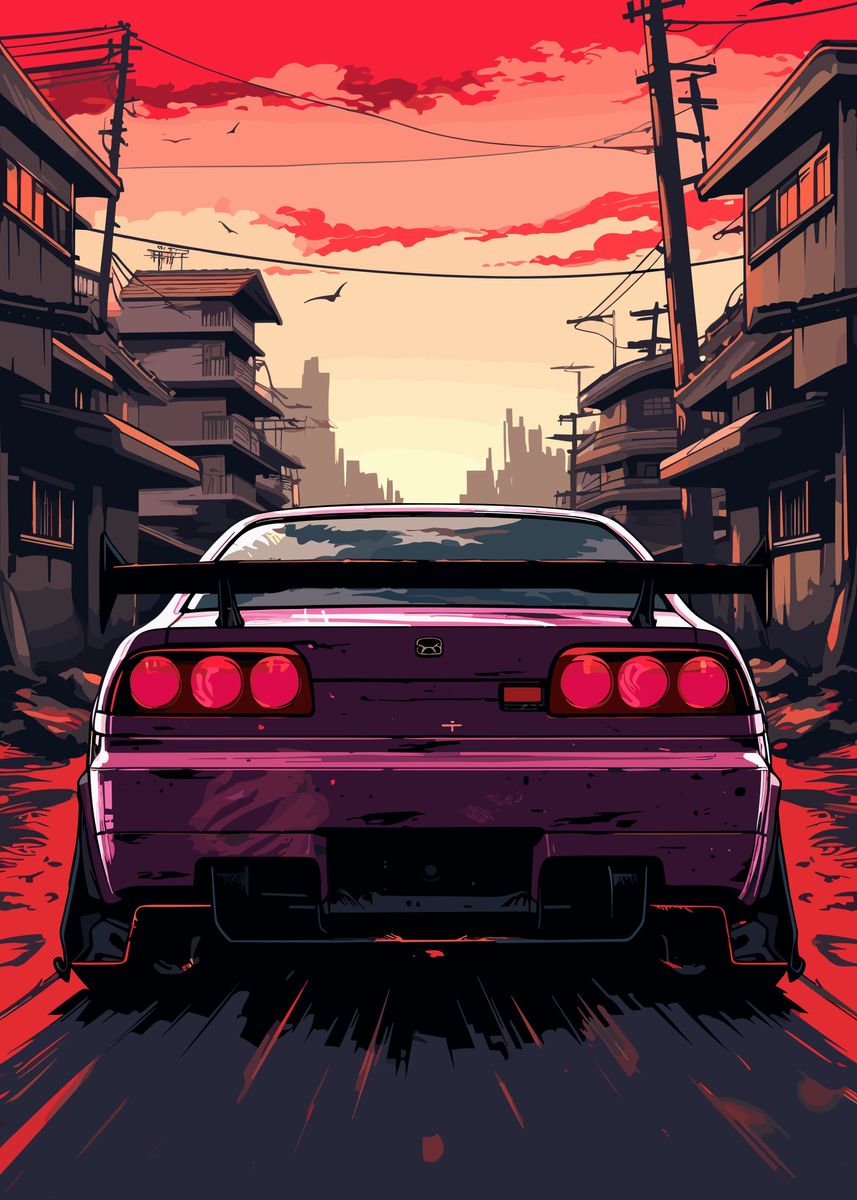 'JDM Car' Poster, picture, metal print, paint by Mesh | Displate
