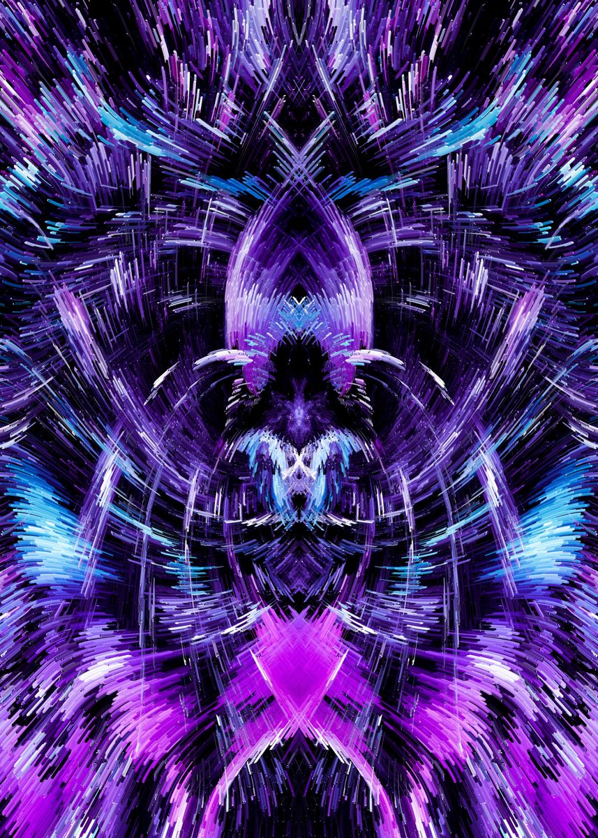 'abstract monster enemy' Poster, picture, metal print, paint by ...