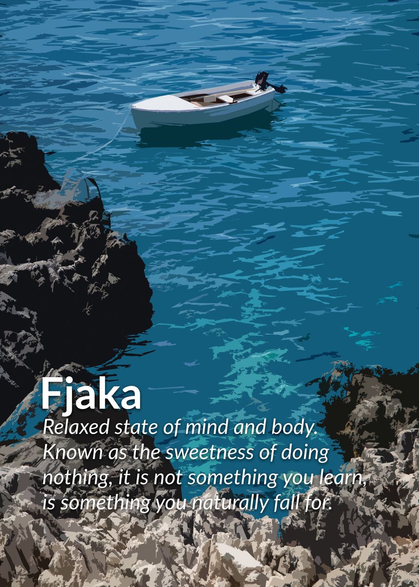 'Fjaka' Poster, picture, metal print, paint by Damir Orihan | Displate