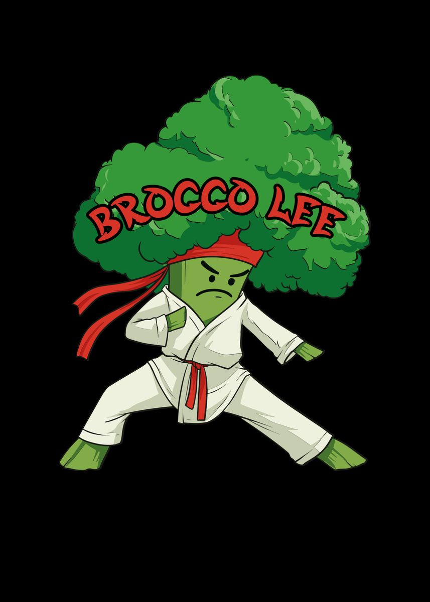 'Japan Karate MMA Broccoli' Poster, picture, metal print, paint by ...