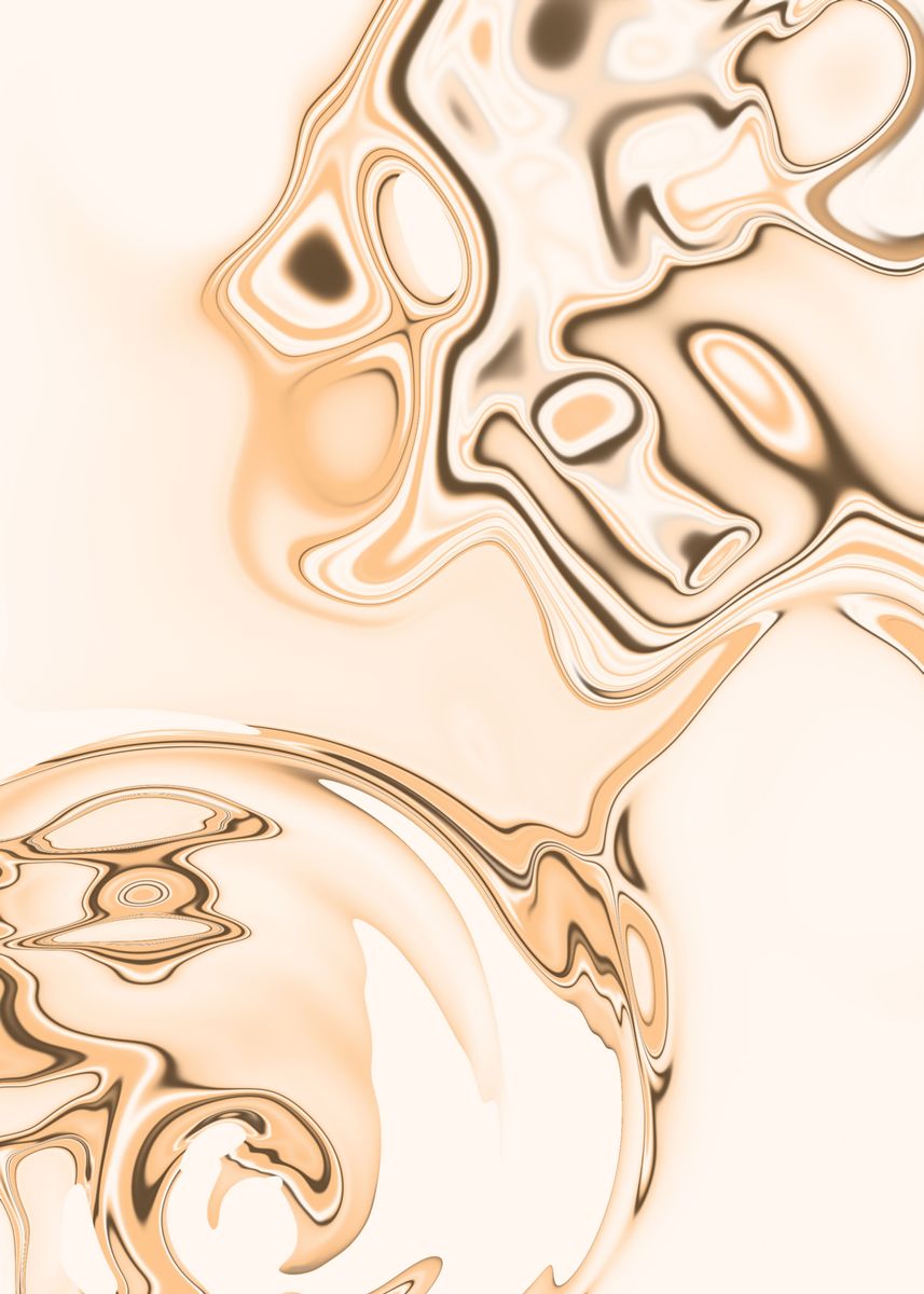 'Beige Watercolor' Poster, picture, metal print, paint by Ydha Anggara ...