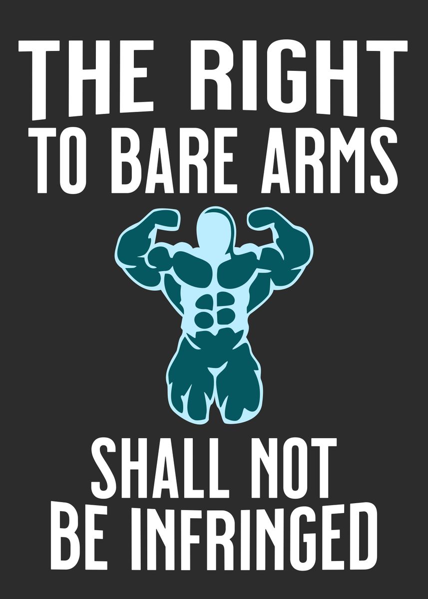 'BARE ARMS FUNNY POSE' Poster, picture, metal print, paint by Atomic ...