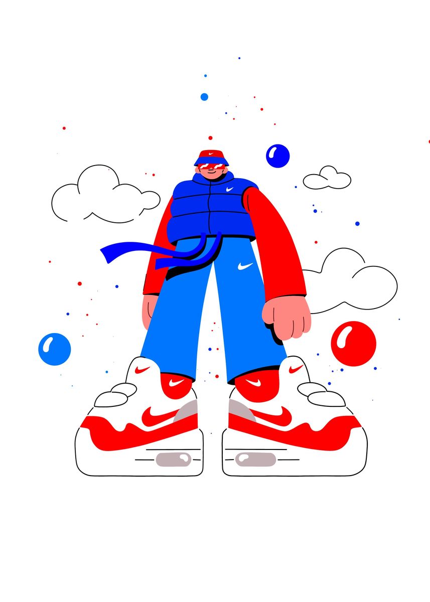 'Cute hype' Poster, picture, metal print, paint by UNIKORN | Displate