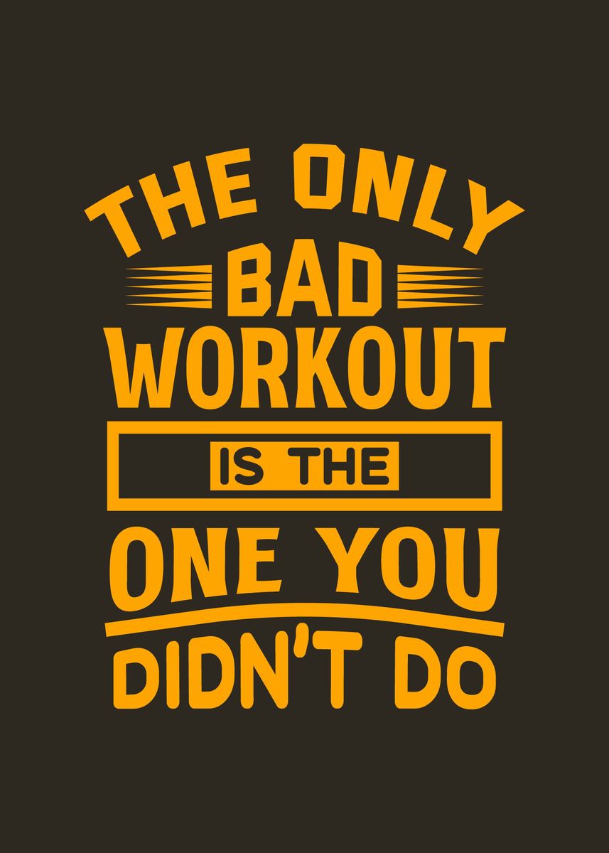 'Workout Motivation' Poster by Evani Cholson | Displate