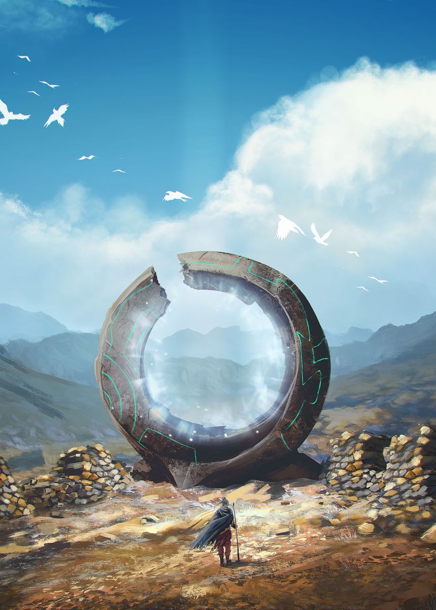 'The portal' Poster, picture, metal print, paint by Shintia Ameliani ...