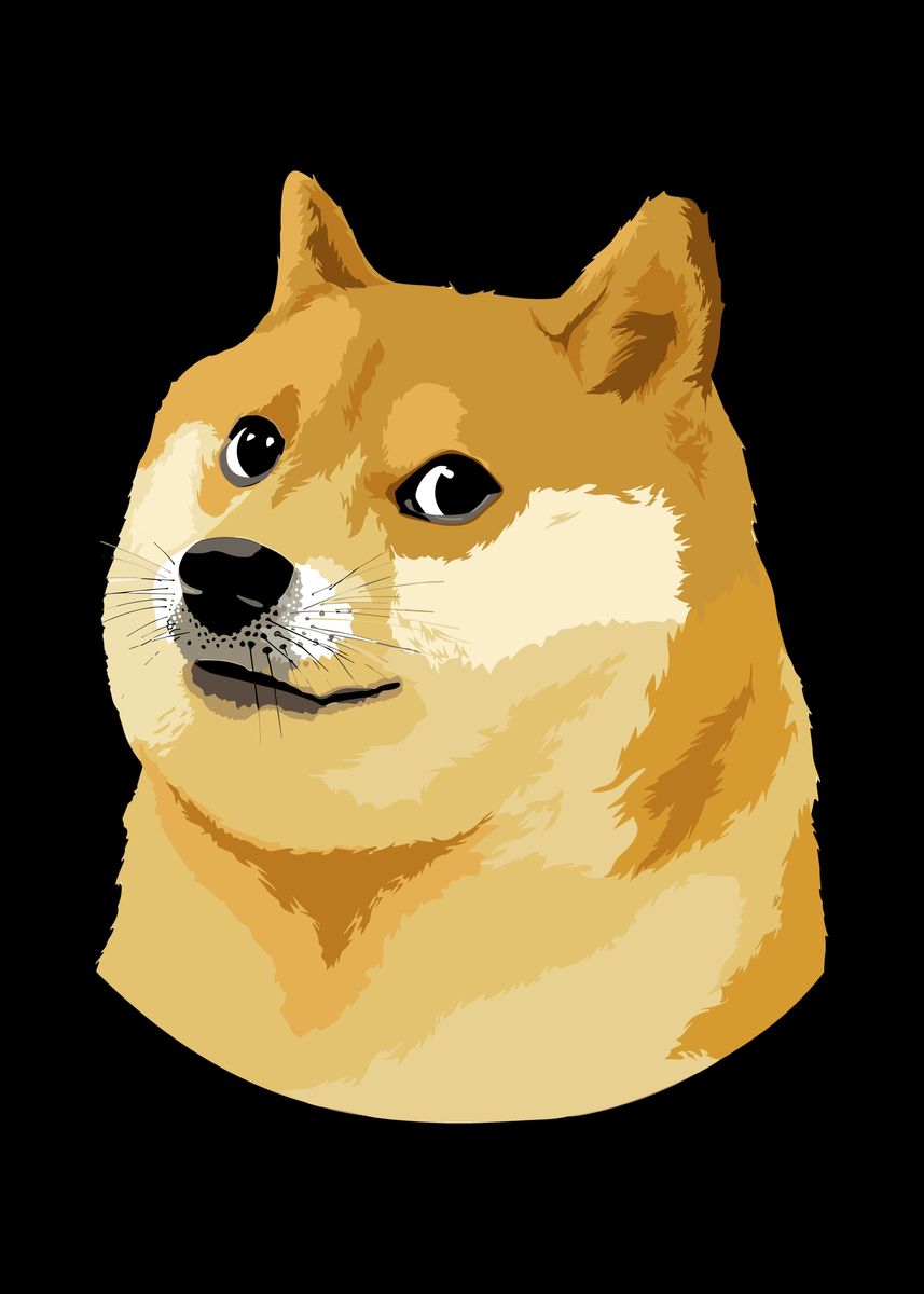 'Doge' Poster, picture, metal print, paint by Funny One Piece | Displate