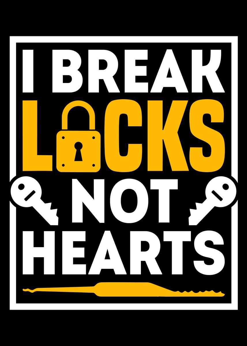 'Funny Locksmith Humor' Poster, picture, metal print, paint by Bramcrye ...