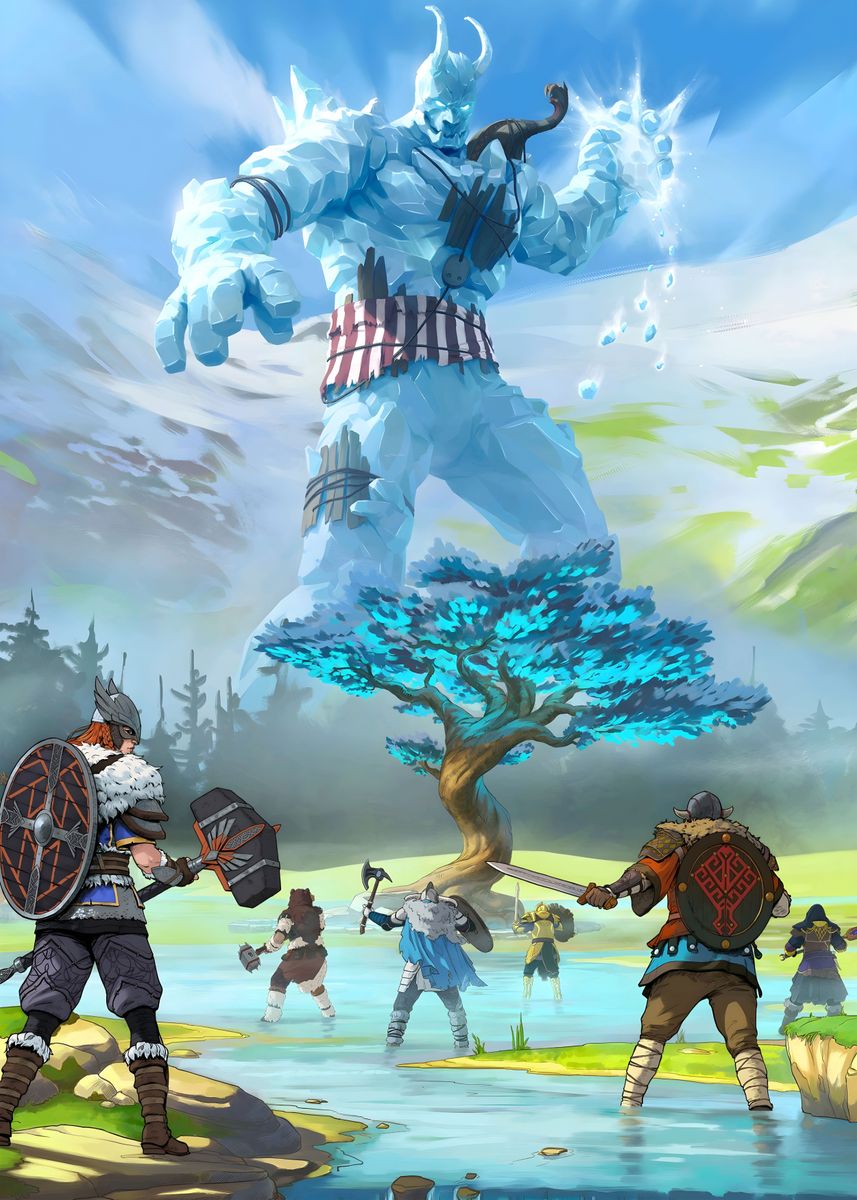 'Tribes of Midgard' Poster, picture, metal print, paint by Black Parade ...