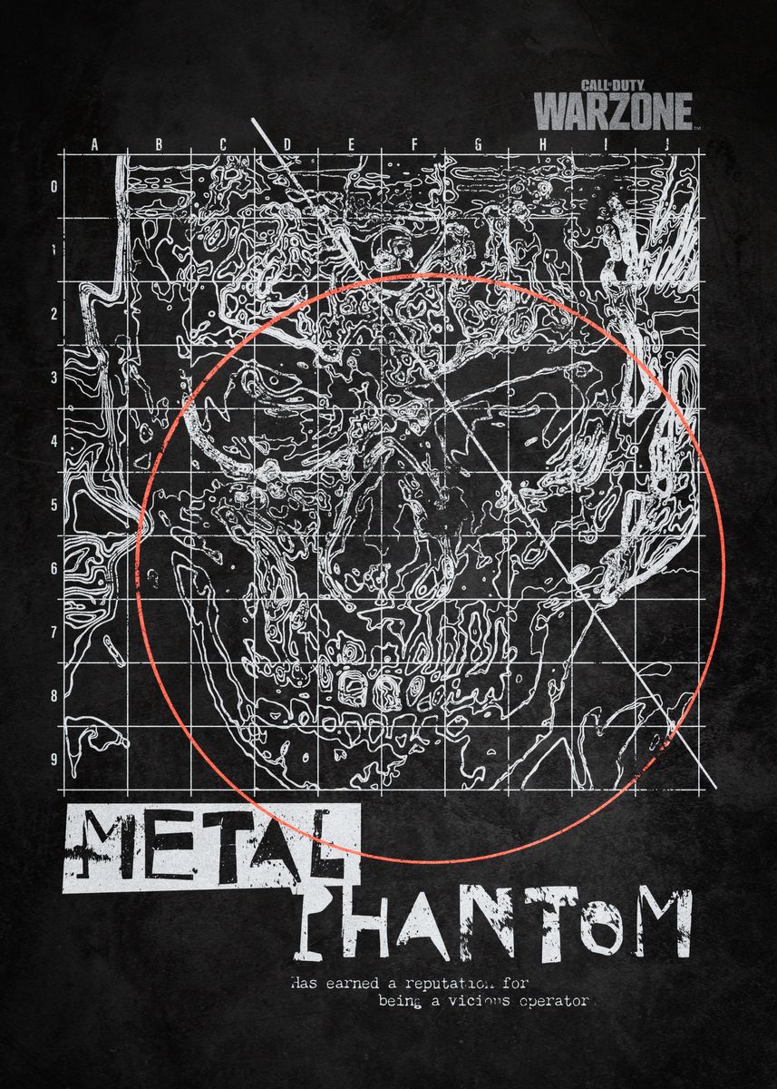 'Metal Phantom' Poster, picture, metal print, paint by Call of Duty ...