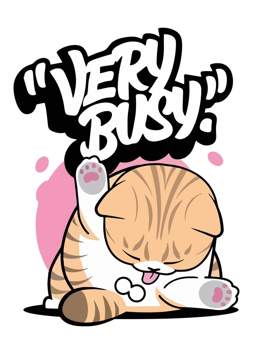 'Cute Cat Meme Funny' Poster, picture, metal print, paint by gani ...