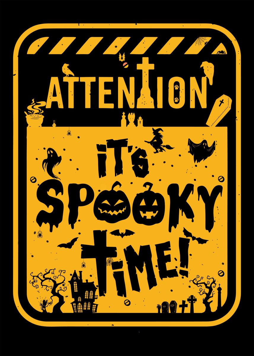'Spooky' Poster, picture, metal print, paint by benyok 86 | Displate
