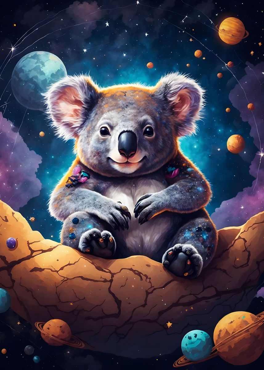 'Koala Smilling Sweety' Poster by Dream Reality | Displate