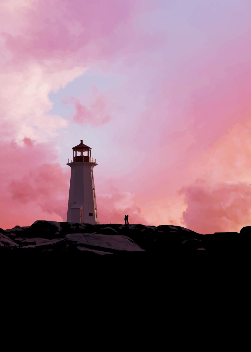 'The Lighthouse ' Poster by Art Day Creative | Displate