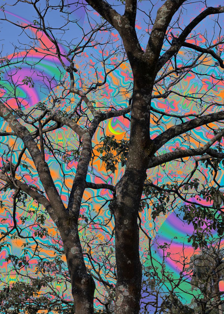 'Mind Trees' Poster, picture, metal print, paint by Cajuca | Displate
