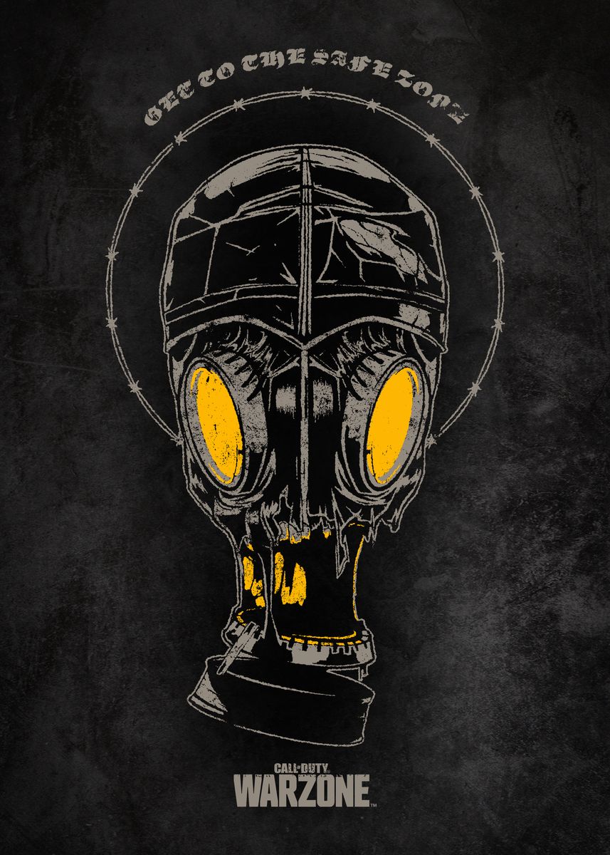 'Get to the Safe Zone' Poster, picture, metal print, paint by Call of ...