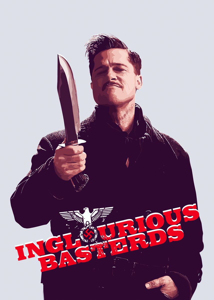 'Inglourious Basterds Movie' Poster, picture, metal print, paint by ...