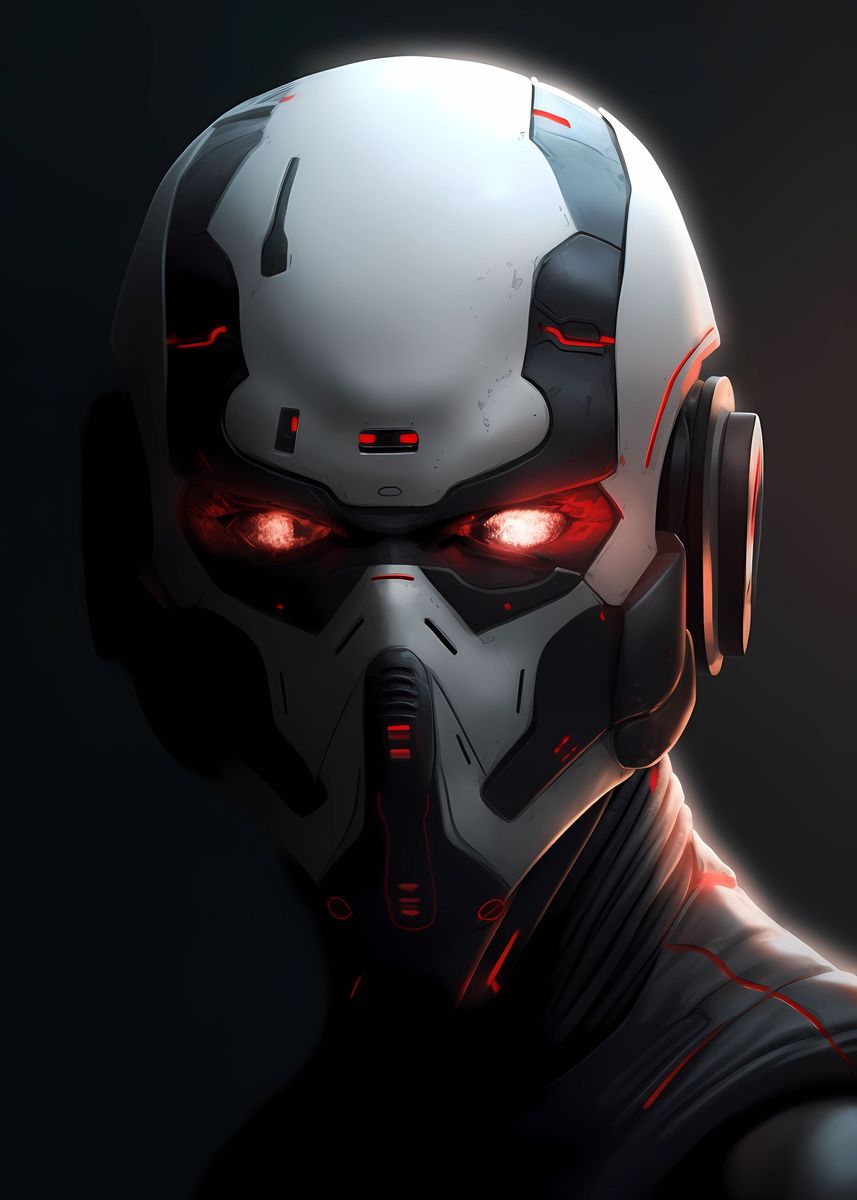 'Futuristic cyborg' Poster, picture, metal print, paint by Jiri Hodecek ...