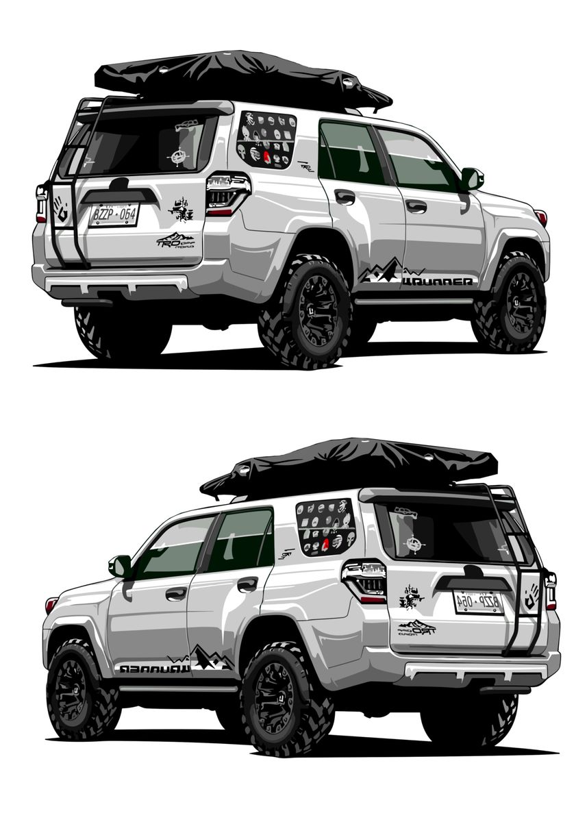 'Off Road Car' Poster, picture, metal print, paint by Savinda | Displate