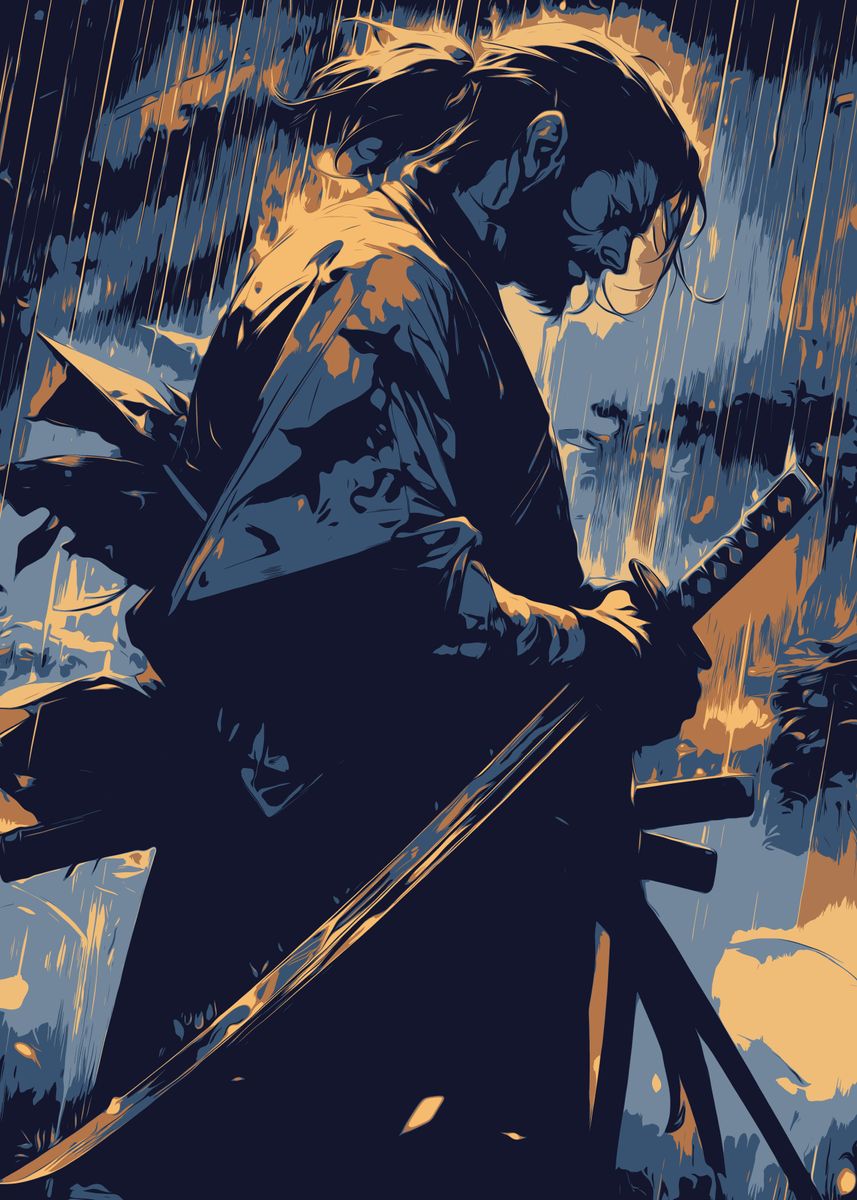 'Samurai' Poster by Kamelyon | Displate