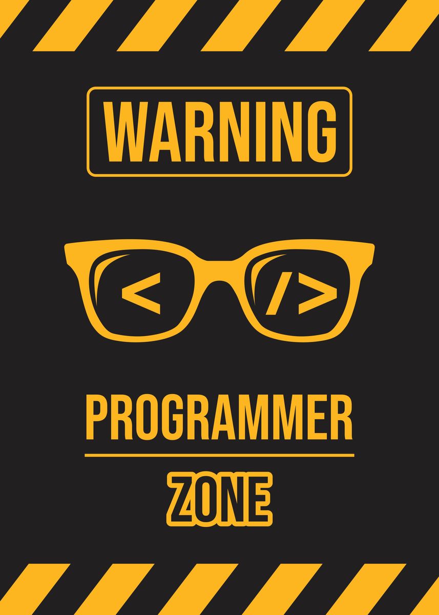 'Programmer zone' Poster, picture, metal print, paint by Rian setiadi | Displate