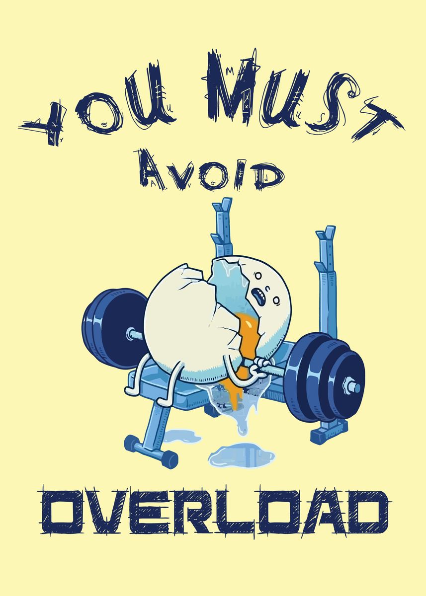 'You Must Avoid Overload' Poster by Evani Cholson | Displate