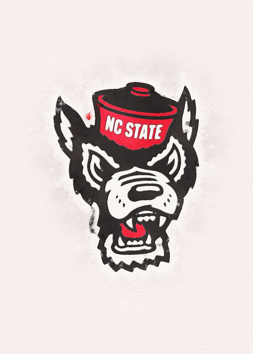 'NC State Wolfpack' Poster, picture, metal print, paint by Nguyen Thi ...