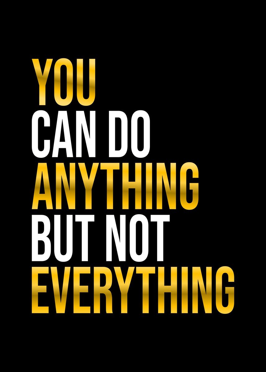 'Motivational Quotes Gold' Poster, picture, metal print, paint by ...